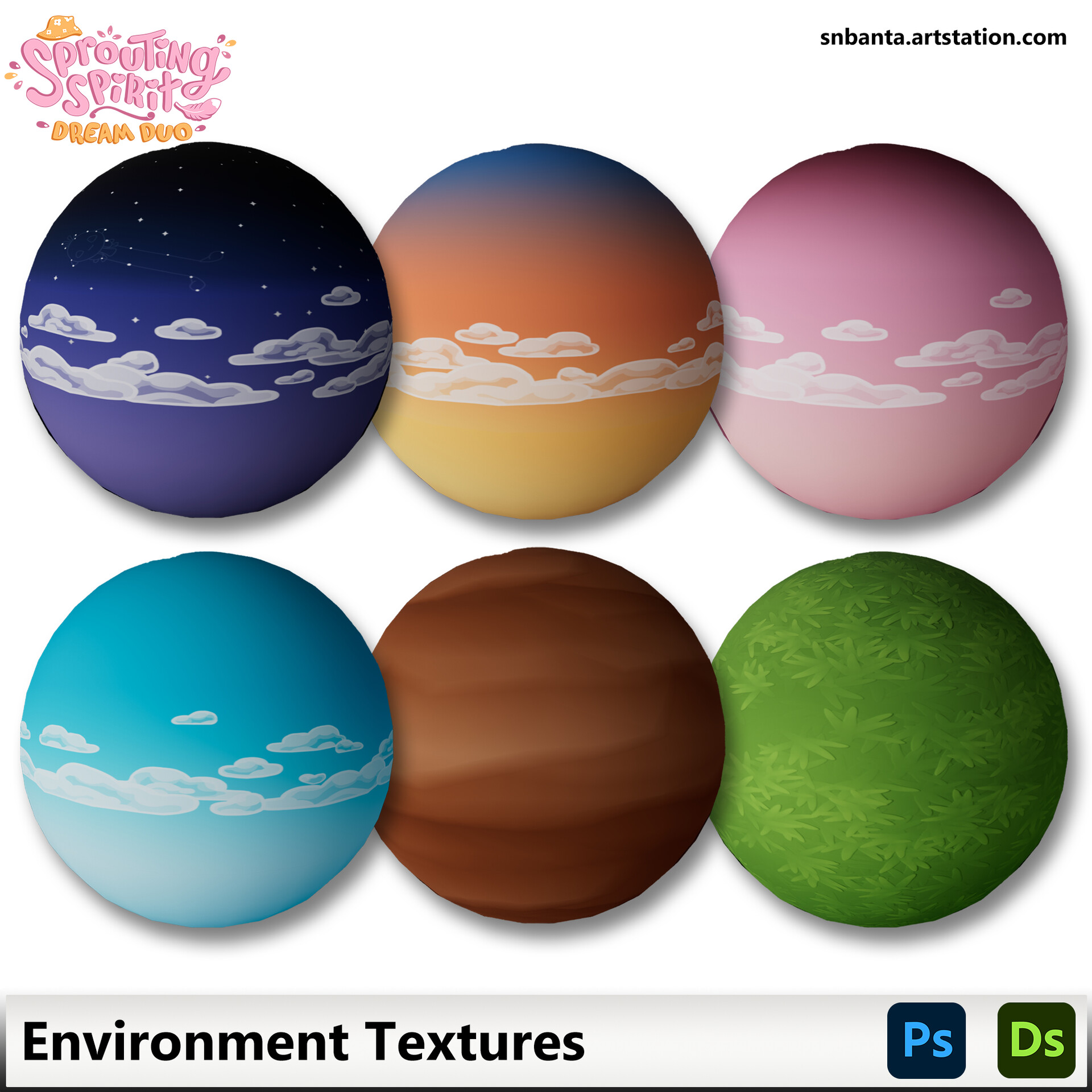 ArtStation - Environment Textures (Sprouting Spirit: Dream Duo)