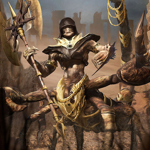 ArtStation - Character design for online card game - Scorpion man with ...