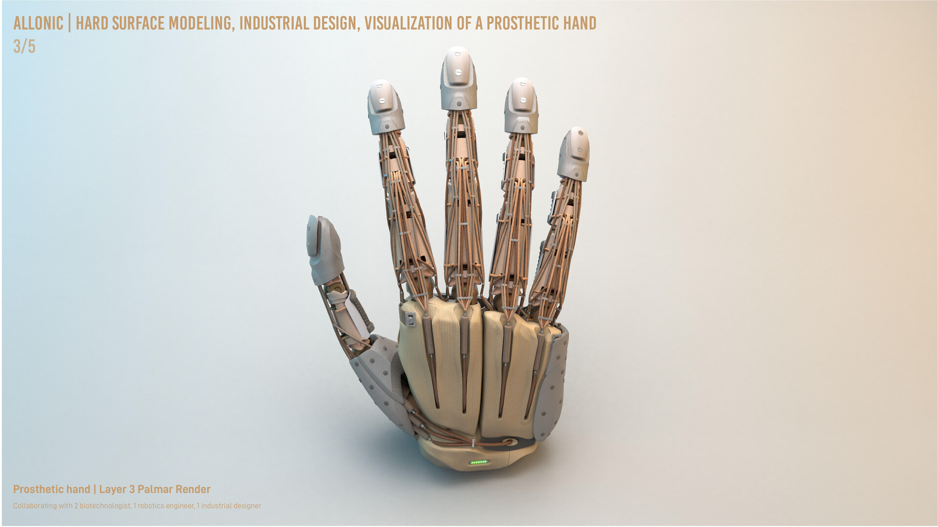 ArtStation - Prosthetic Hand Design & Visualization For Allonic Robotics