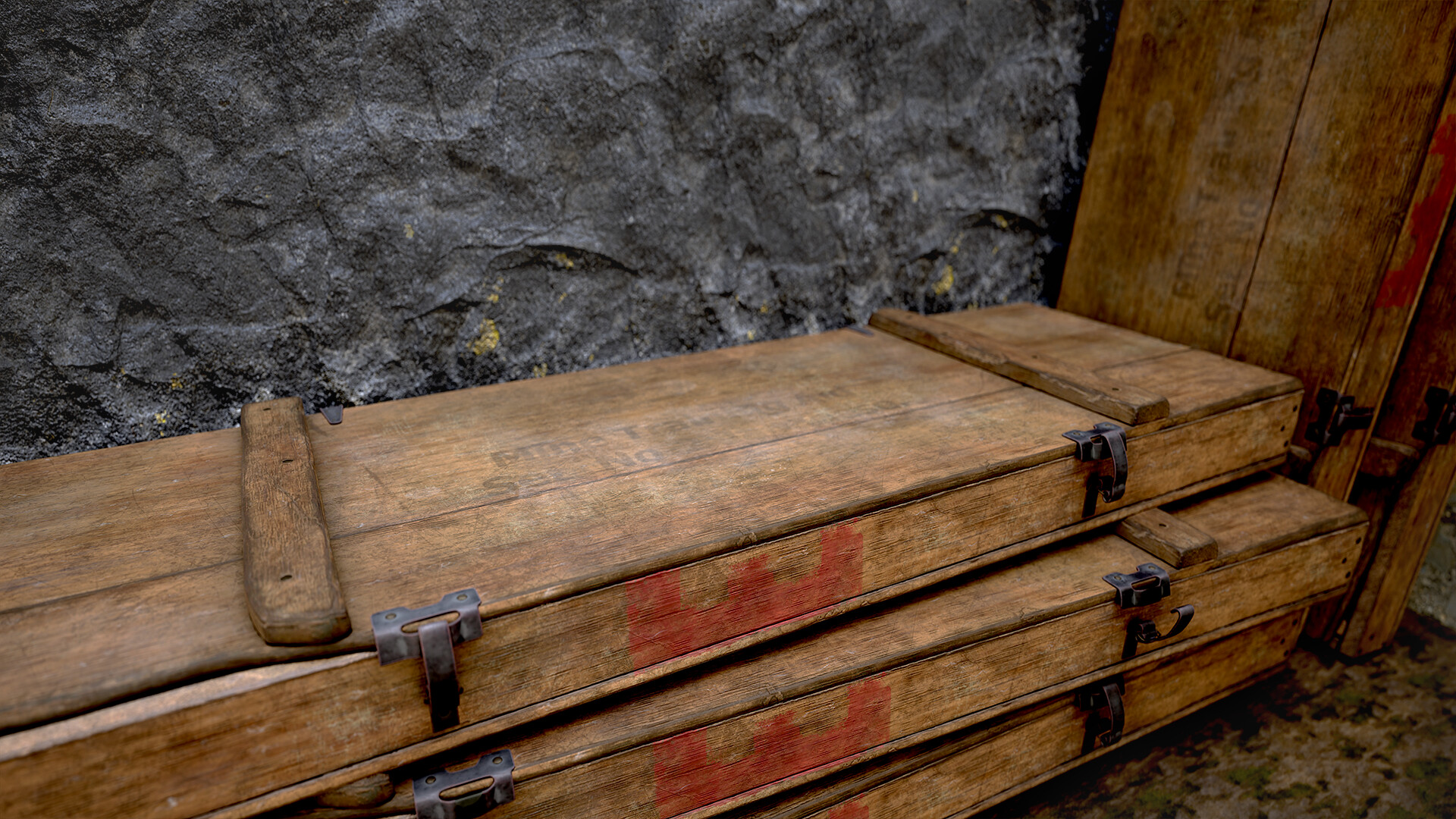 ArtStation - U.S. WWII Mine Training Aid Set Game Asset/Prop