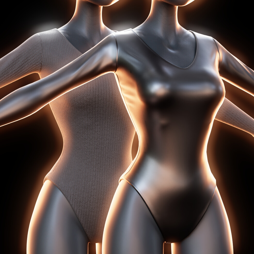 ArtStation - Multi-Material Bodysuit (Game-Ready)