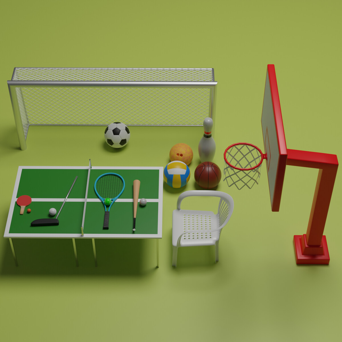 ArtStation - Sport Inventory 3D Models (Collection)