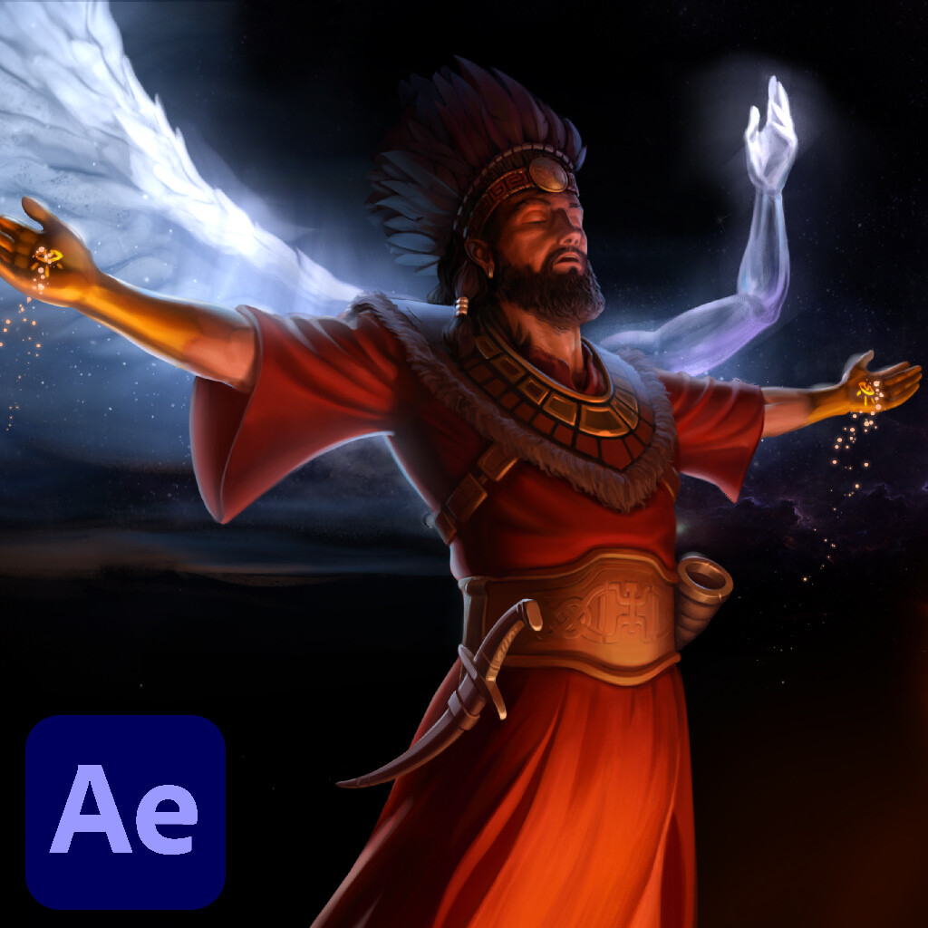 ArtStation - Three-handed shaman animation and VFX (Still art by Maksim ...