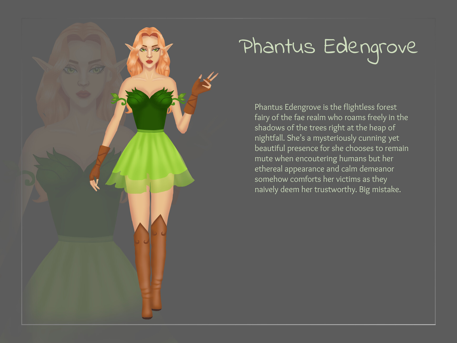 ArtStation - The Fae character - personal project