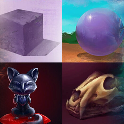 ArtStation - Fox Skull Sphere Cube