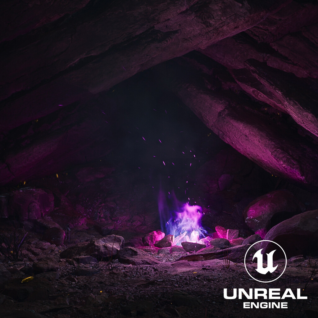 ArtStation - Unreal Engine 5 Mystical Campfire (Real Time)