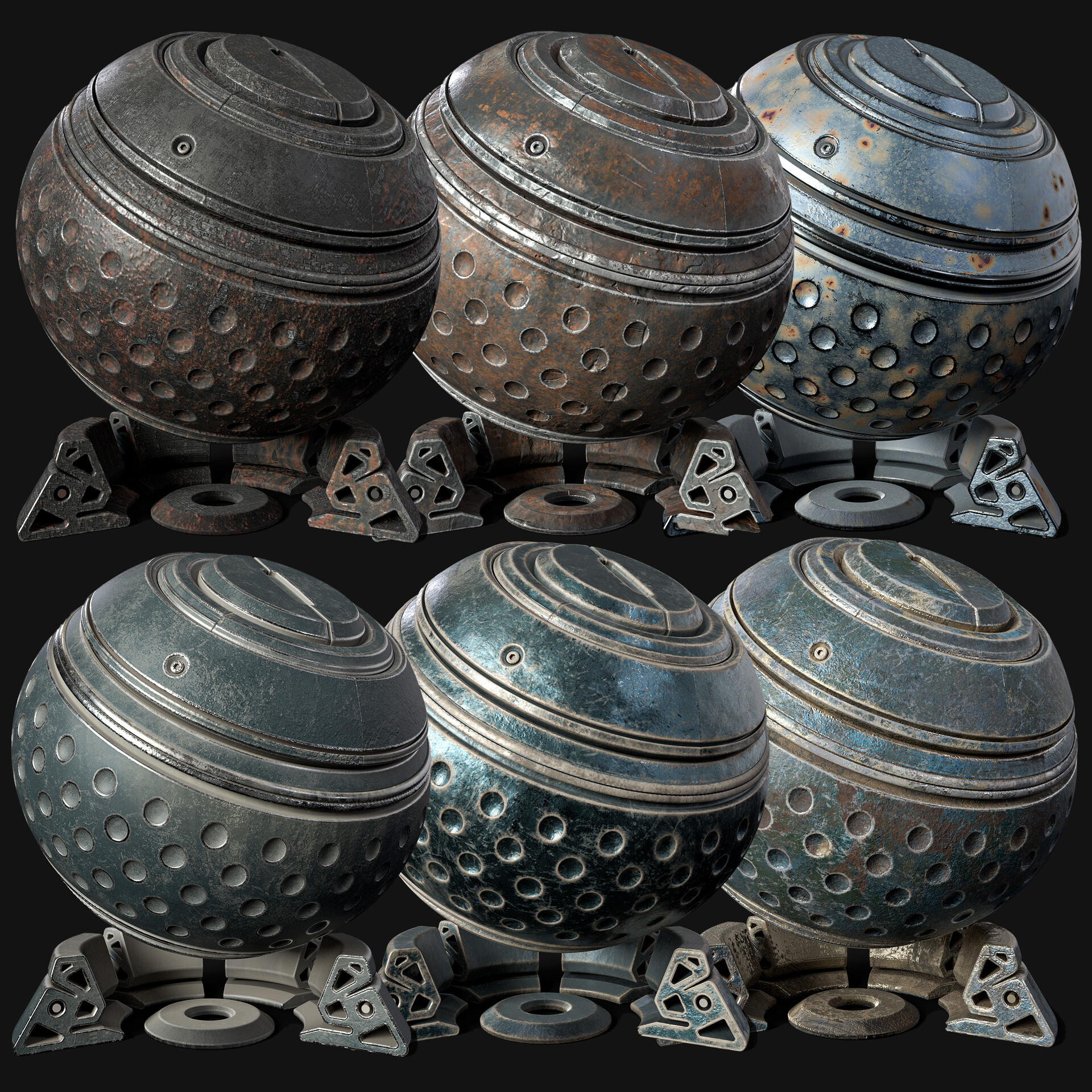 ArtStation - 45 Metal Smart Material Vol.1