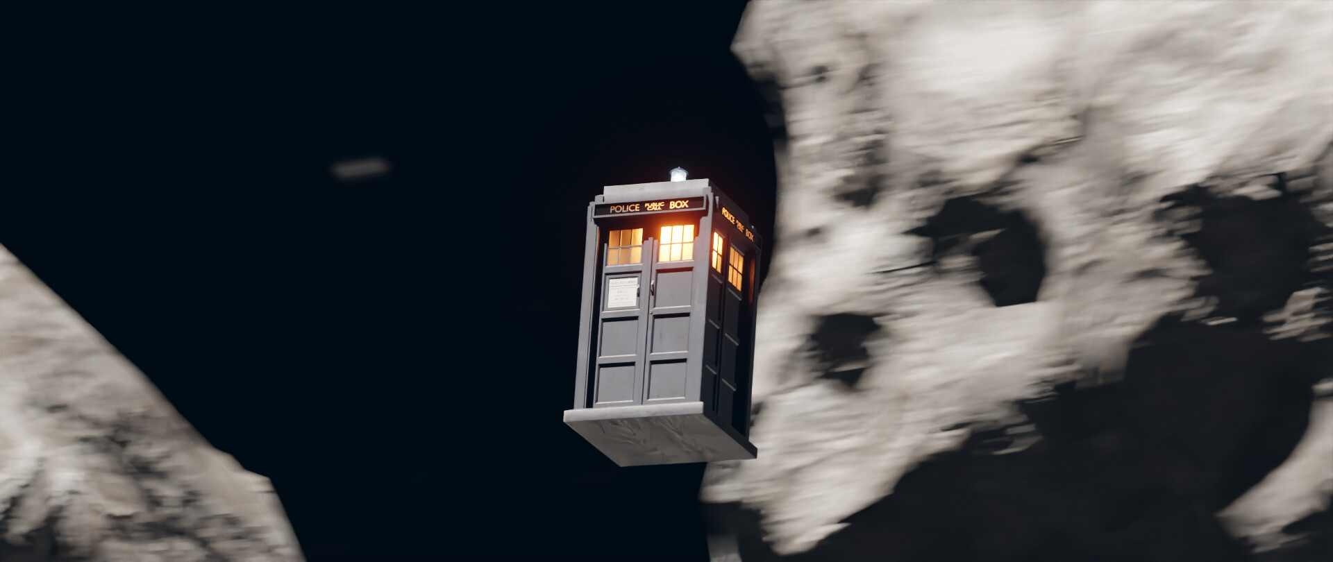 ArtStation - Tardis In Flight- Doctor Who - Blender Animation