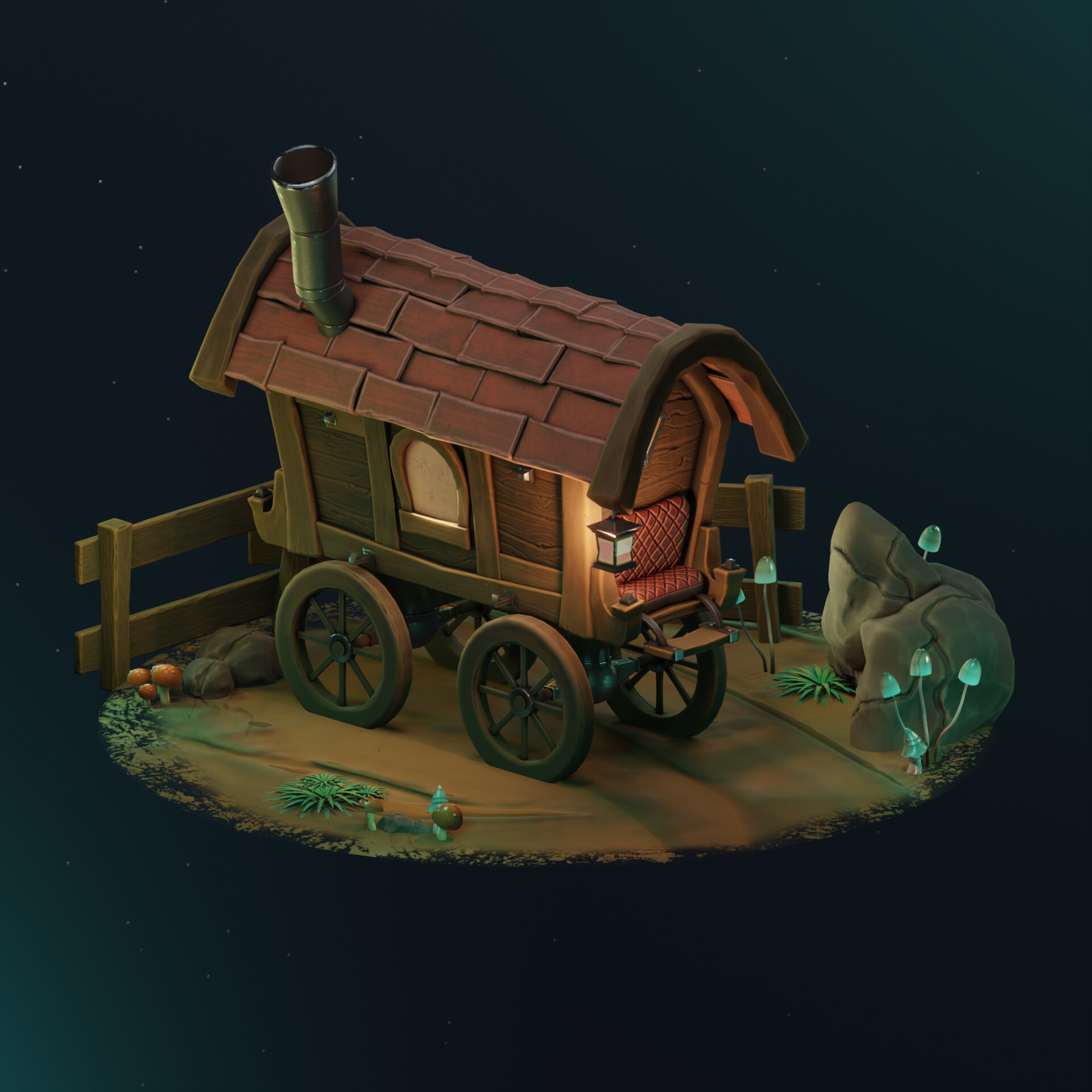 ArtStation - Gypsy Wagon