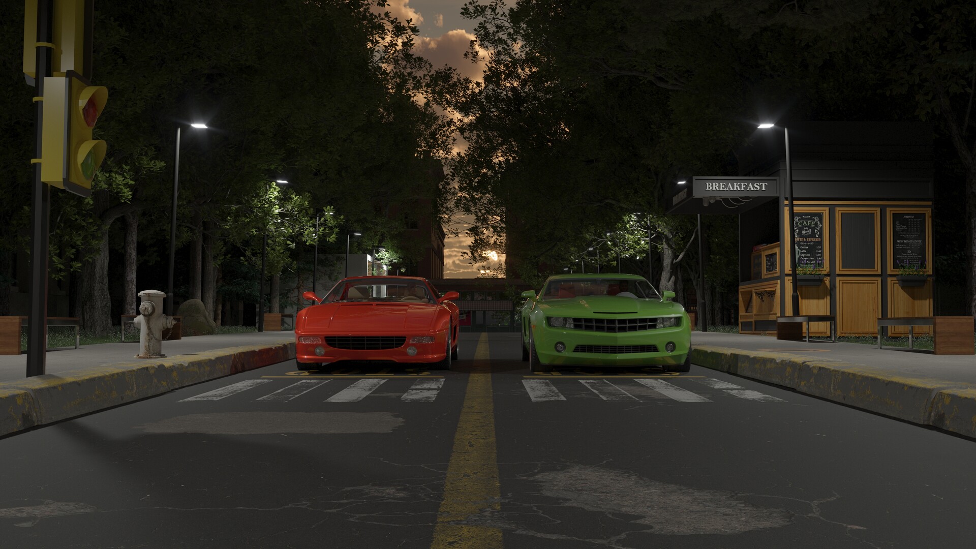 ArtStation - The race in the night city