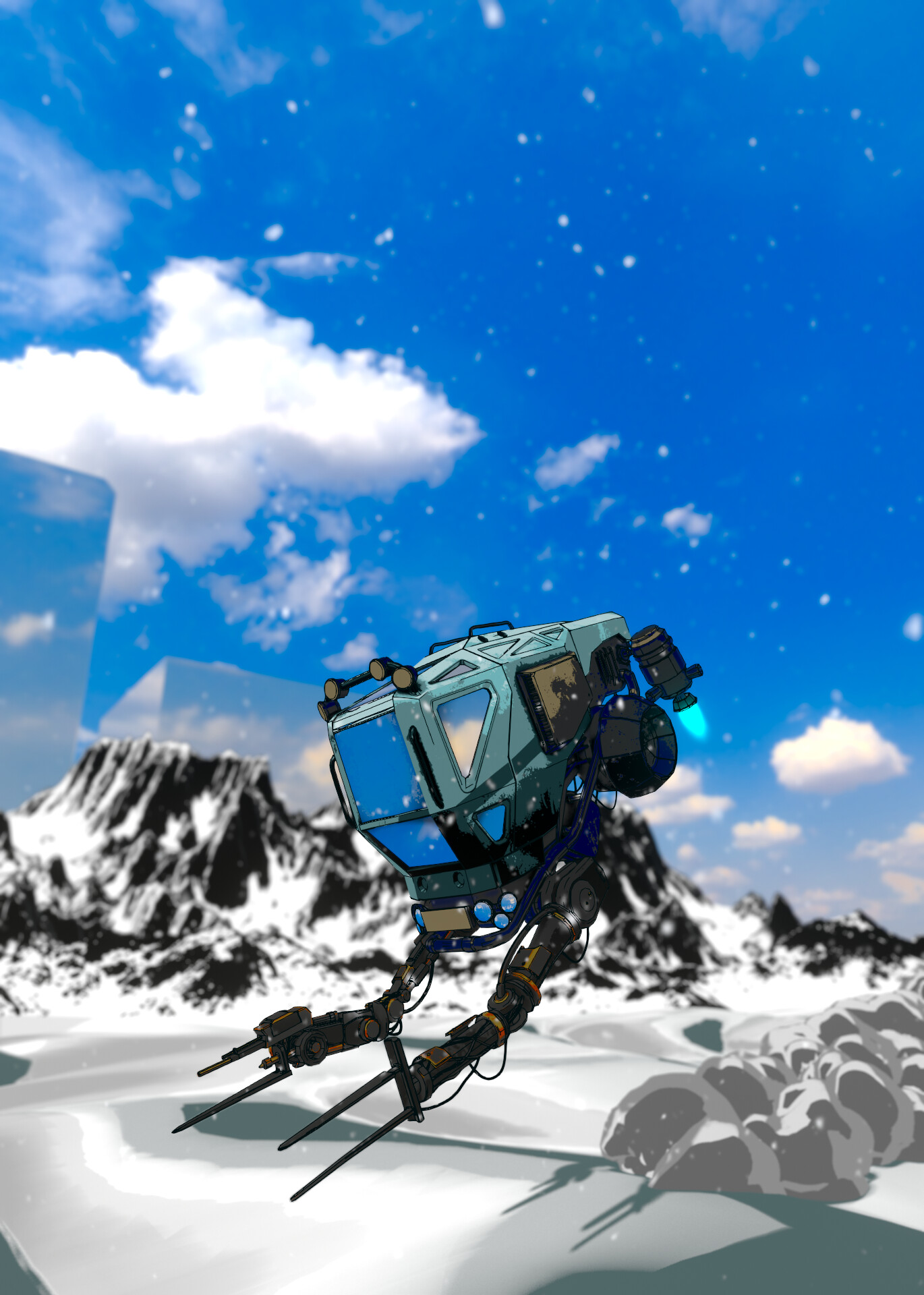 ArtStation - Snow Transport Machine