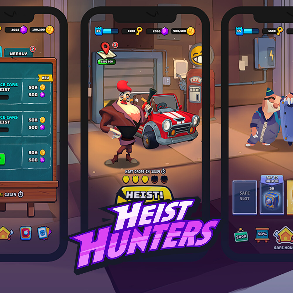 ArtStation - Heist Hunters Lobby Background Concept