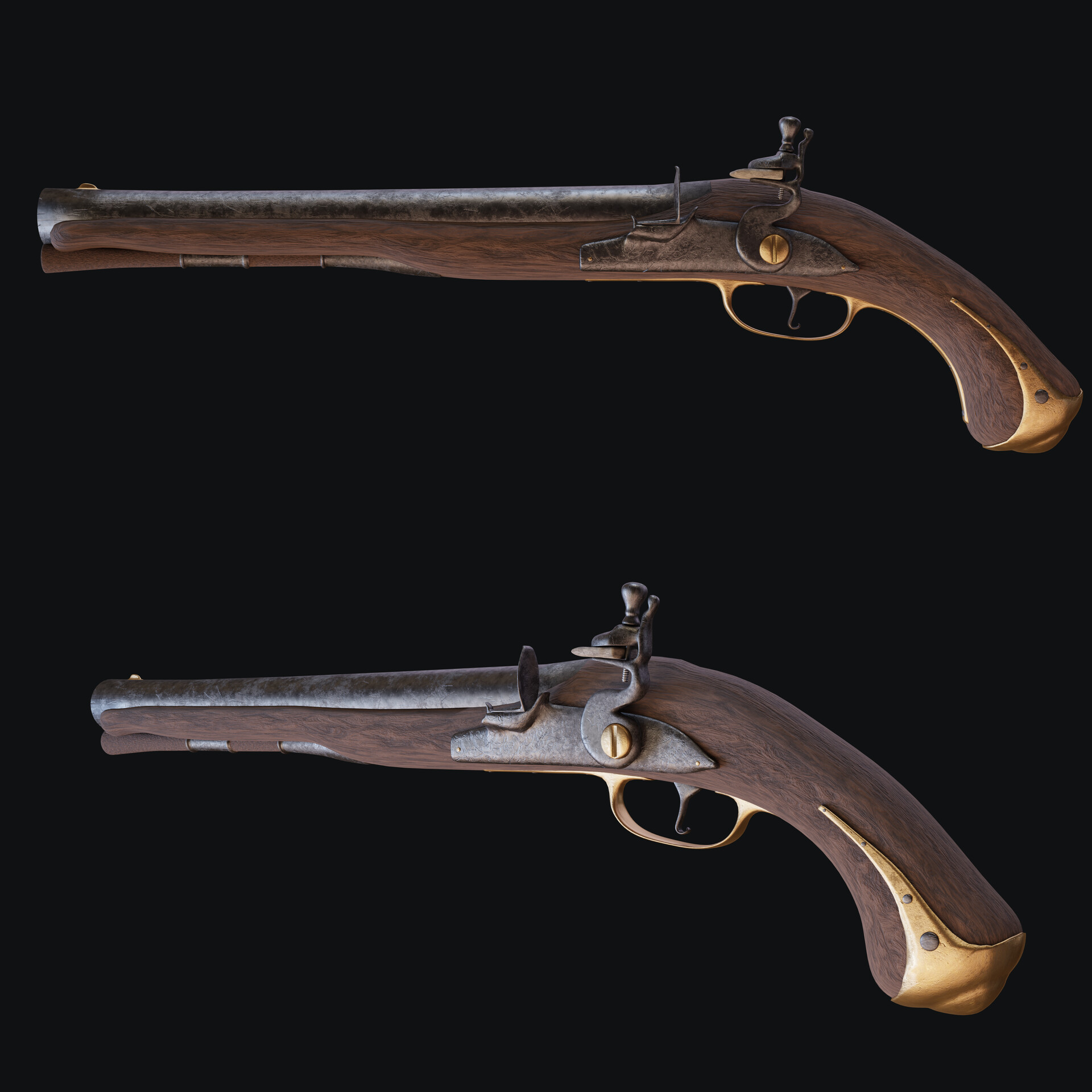 ArtStation - Flintlock pistol