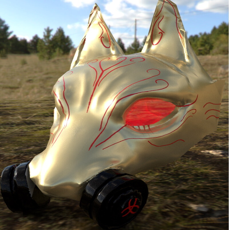 ArtStation - kitsune gasmask