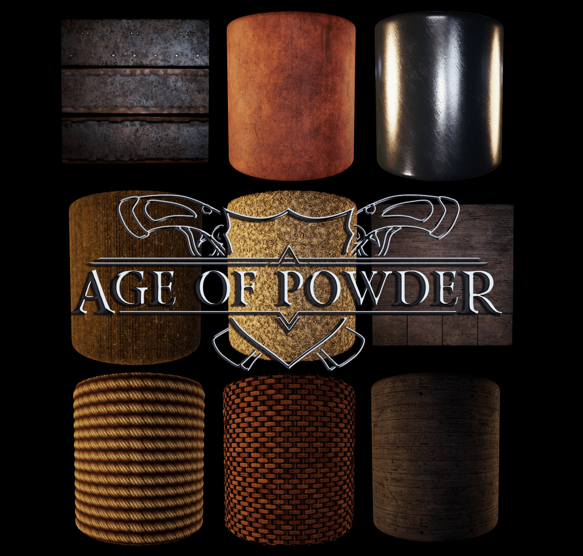 ArtStation - Age of Powder - Medieval Props Materials