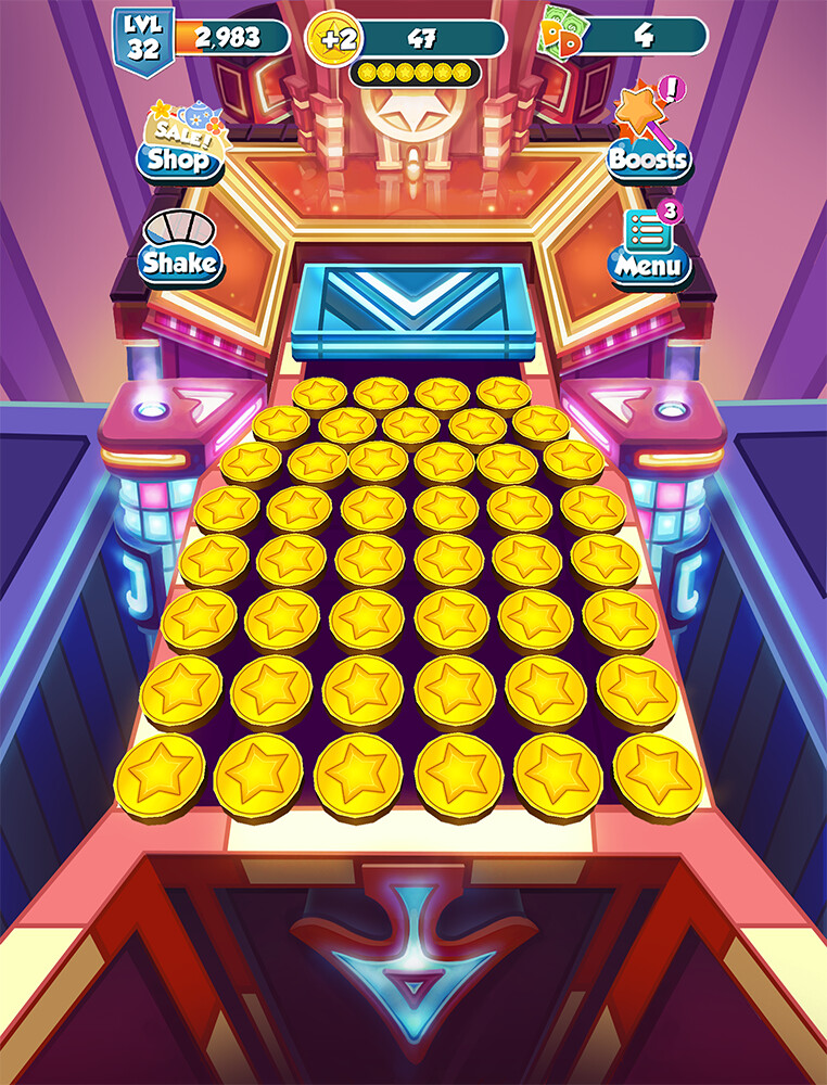 ArtStation - Coin Dozer remasters ©2023 Monumental