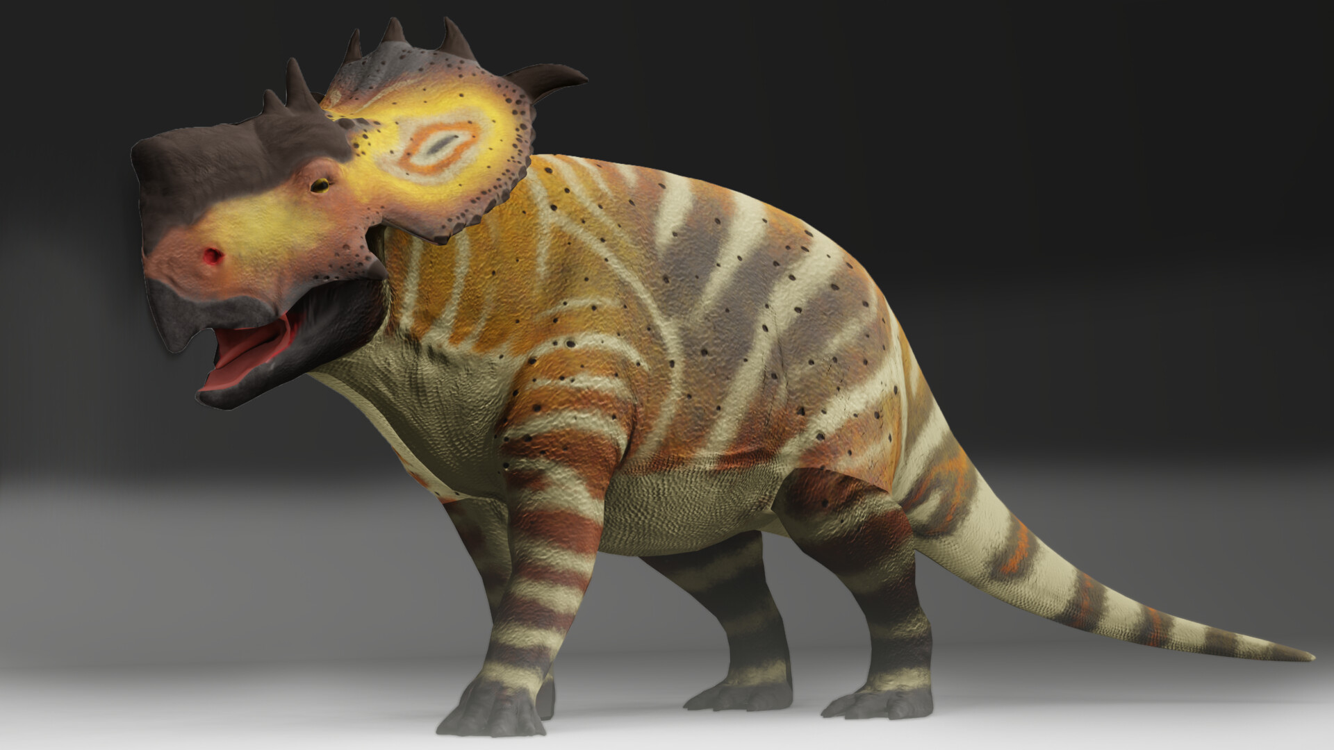 ArtStation - Pachyrhinosaurus ThZ Striped skin