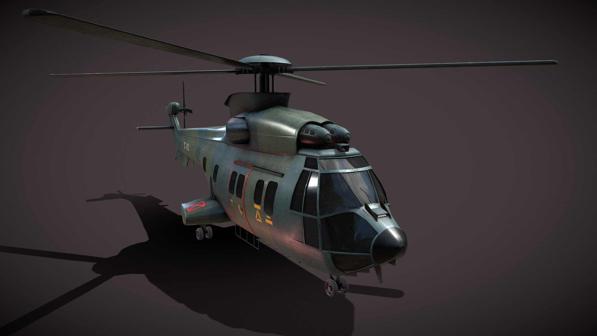 ArtStation - Military Troop Carrier Helicopter