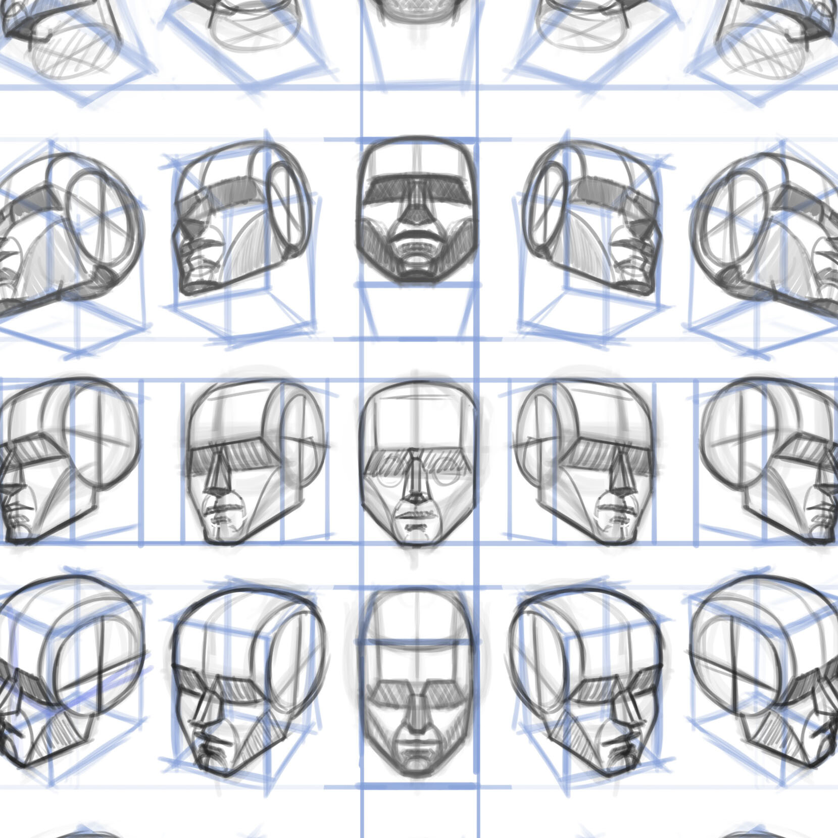 ArtStation - How I improve my ability to draw heads from different angles