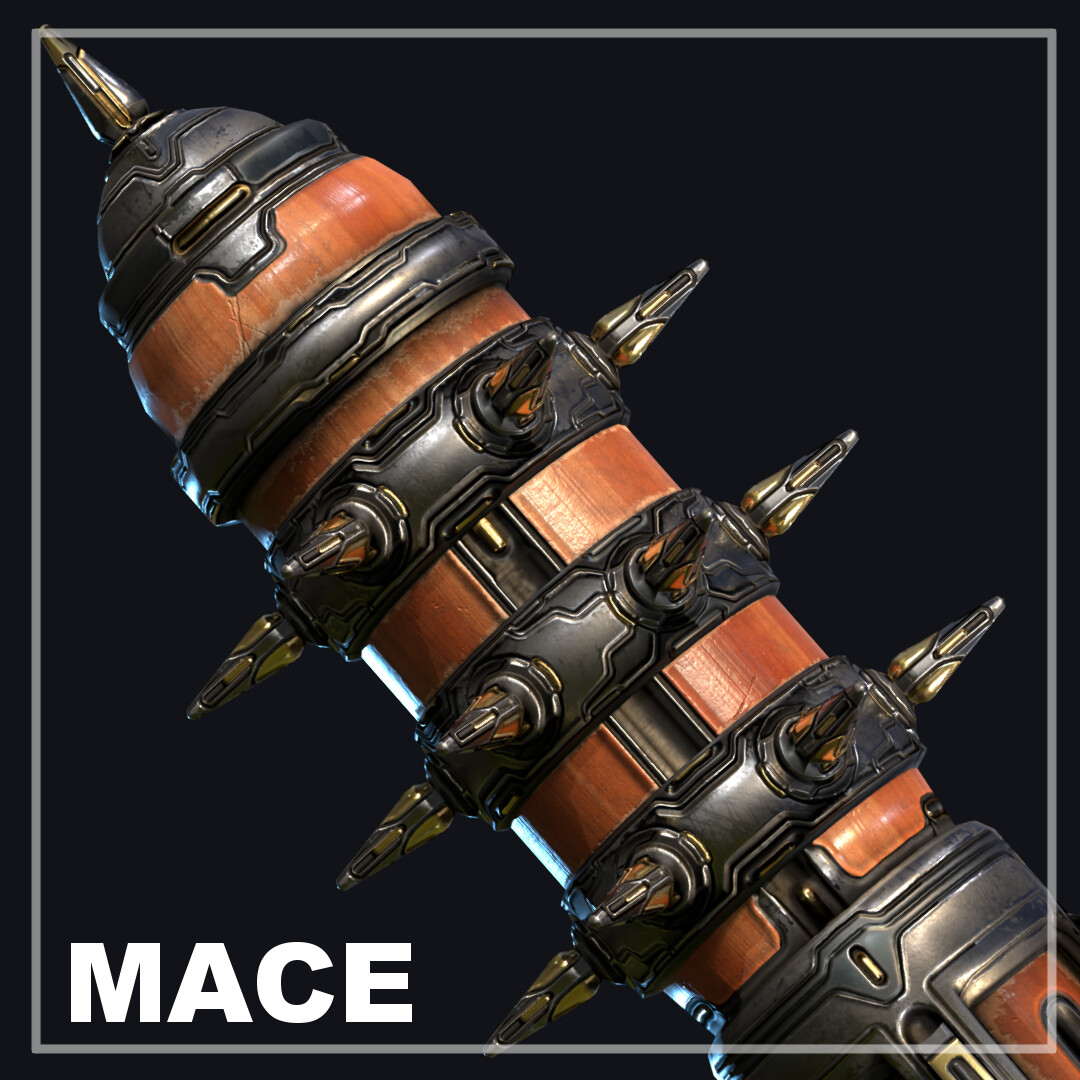 ArtStation - Stylized Weapon: MACE