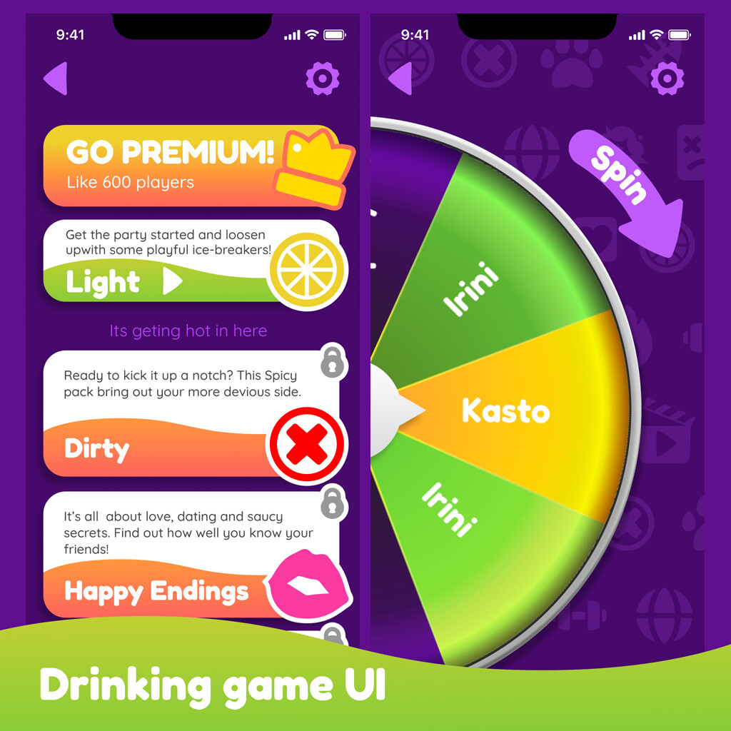 ArtStation - Drinking Game UI