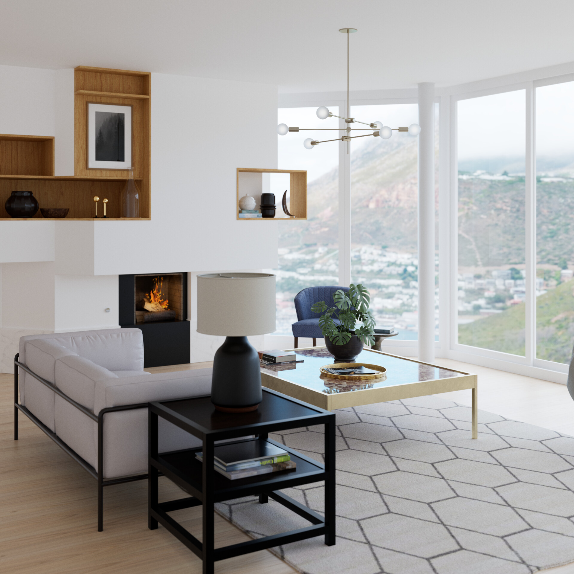 ArtStation - Modern Living Room 3D Scene