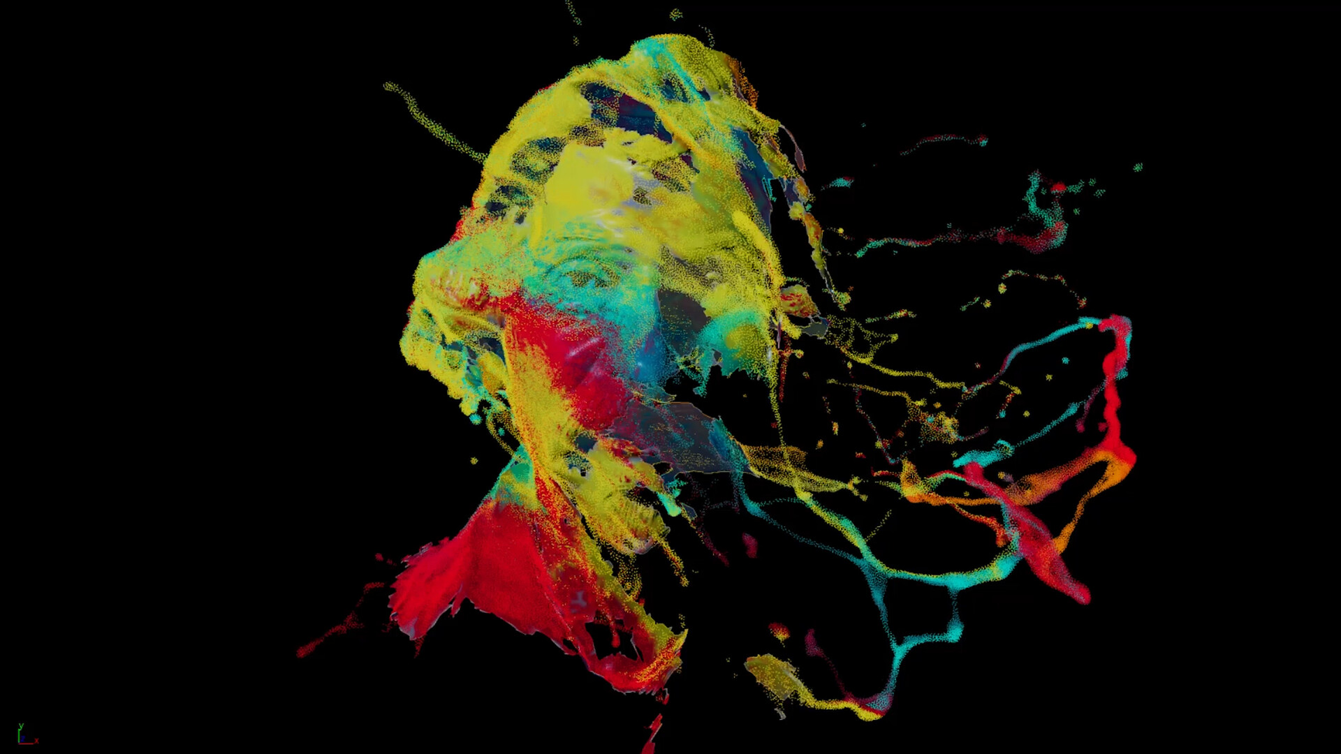 ArtStation - Liquid paint houdini tests