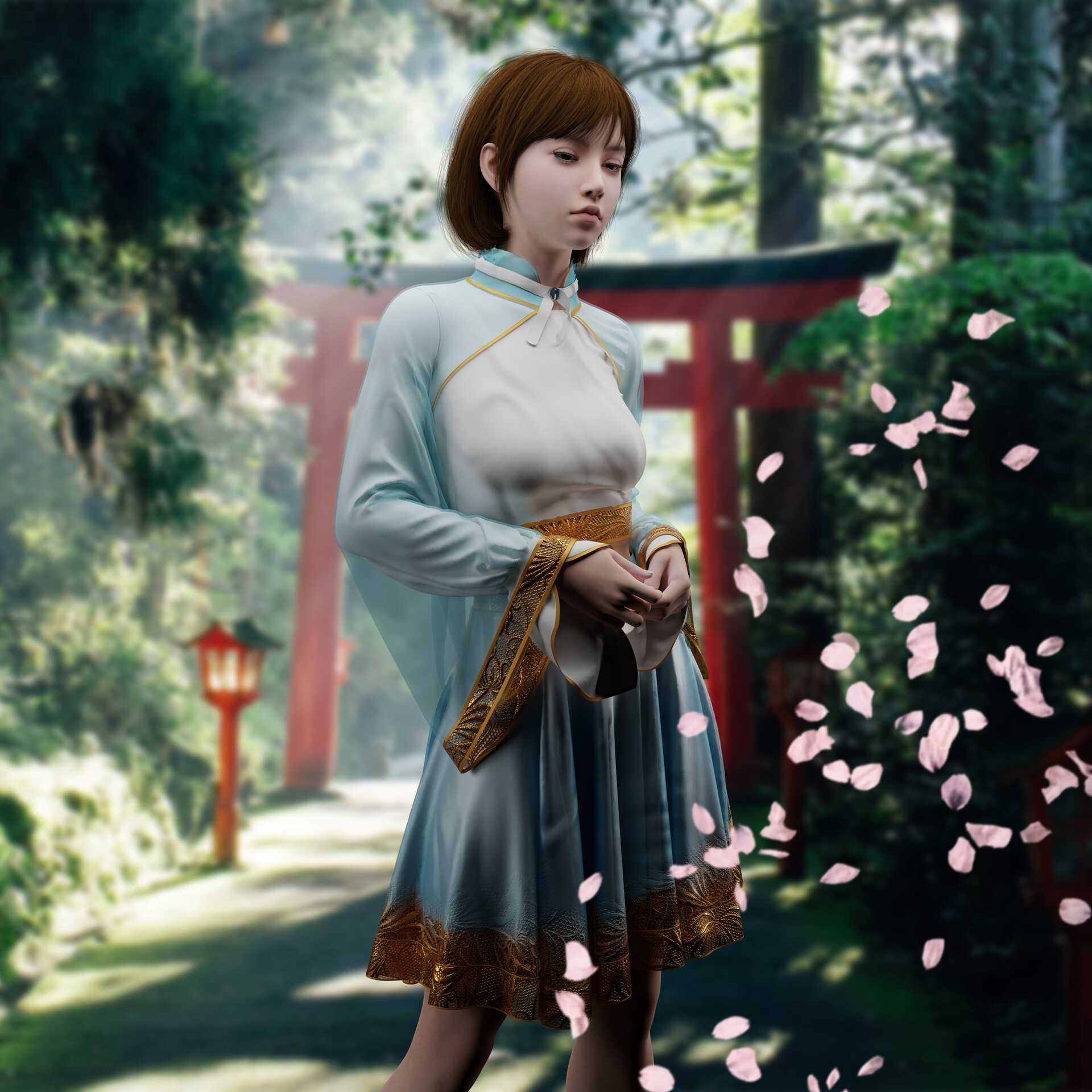 ArtStation - Asian outfit