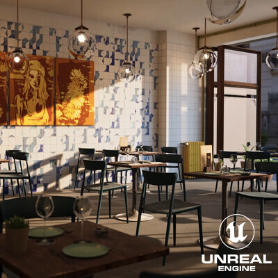 ArtStation - UE5 Lightmass Relight - Interior Afternoon Study