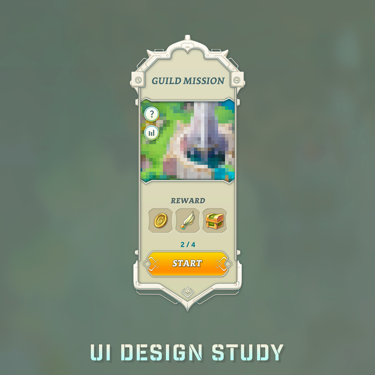 ArtStation - UI Design Study - RPG Game