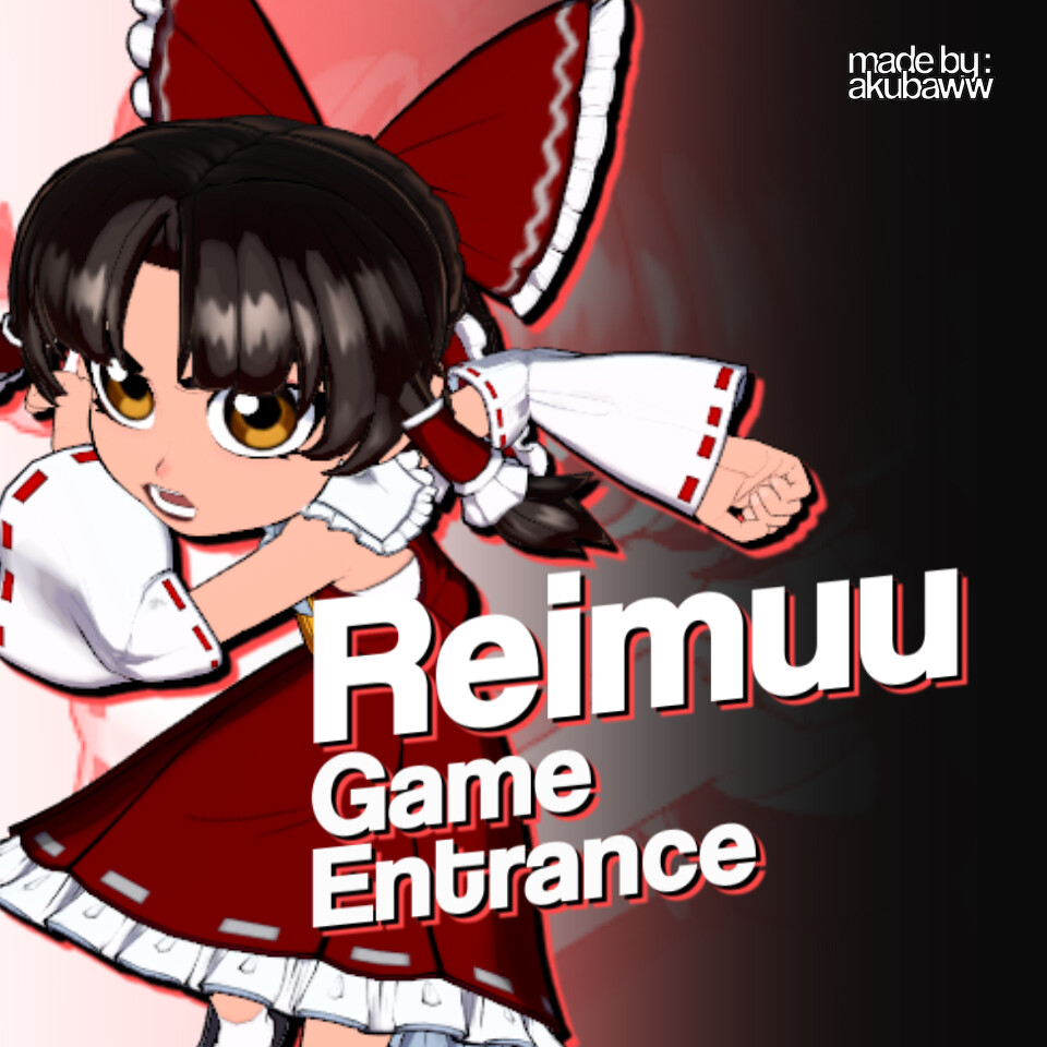ArtStation - REIMUUU!!! hero entrance animation