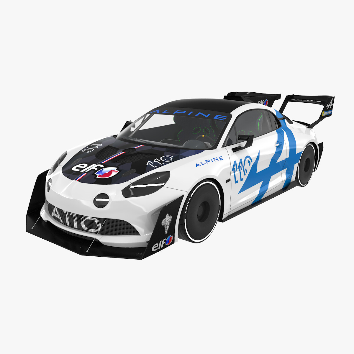 ArtStation - 3D model Alpine A110 Pikes Peak
