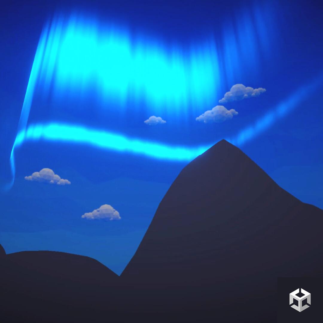 ArtStation - Northern Lights - Aurora borealis - Created Using Unity's Shader Graph