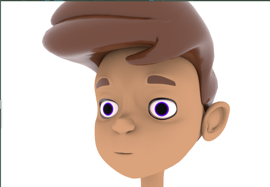 ArtStation - Cartoon Character and human face 3d model