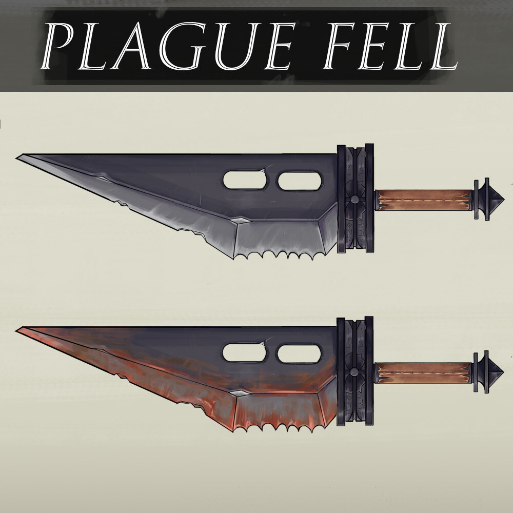ArtStation - Plague Fell - Weapon