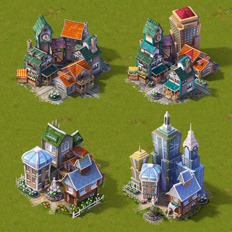 ArtStation - Game Art. Building Sprites