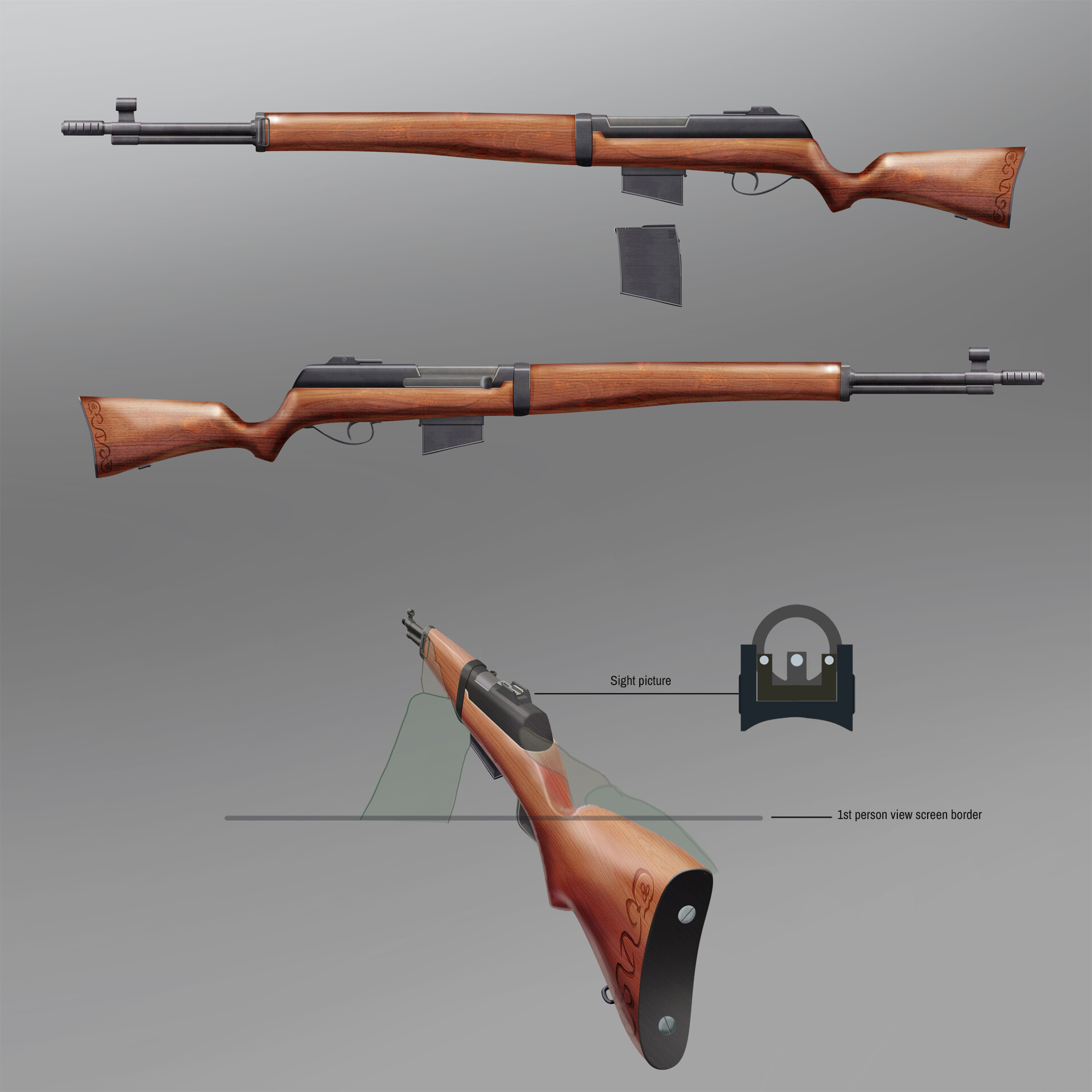 ArtStation - Nordic Marksman's/Hunter's Rifle