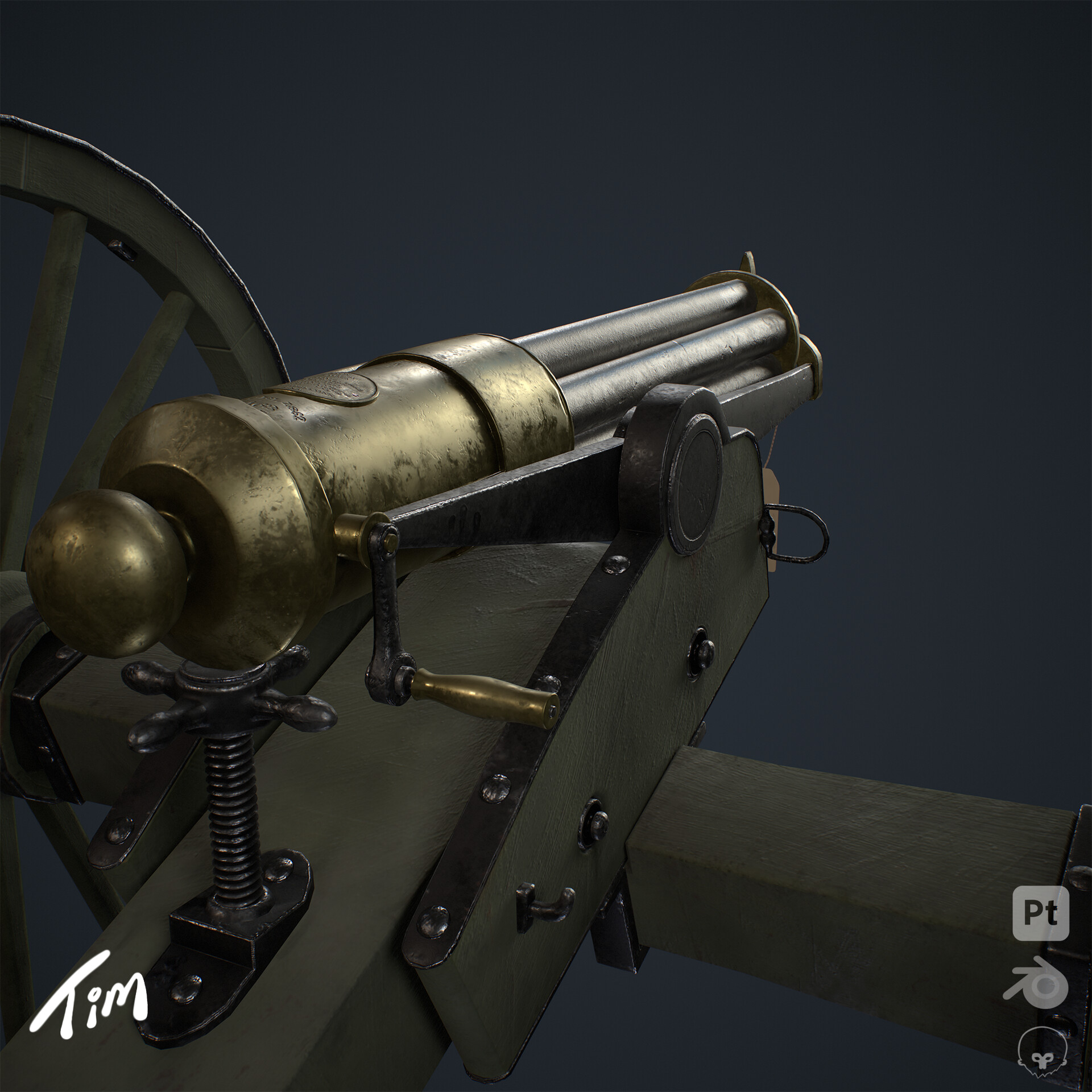 ArtStation - Gatling Gun