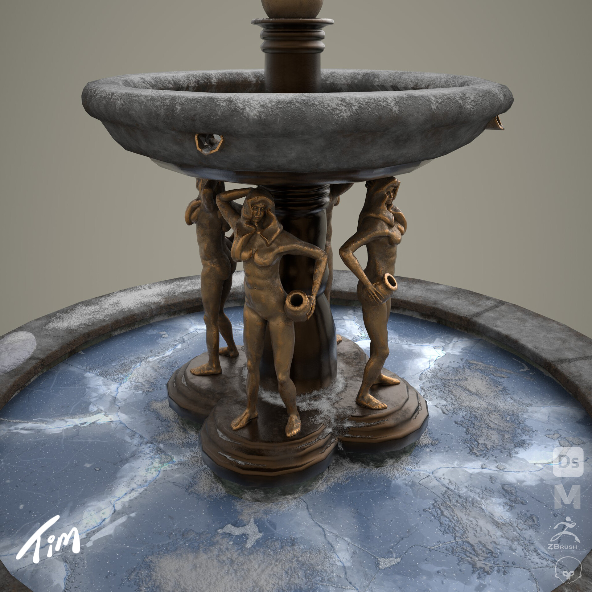 ArtStation - Frozen Fountain