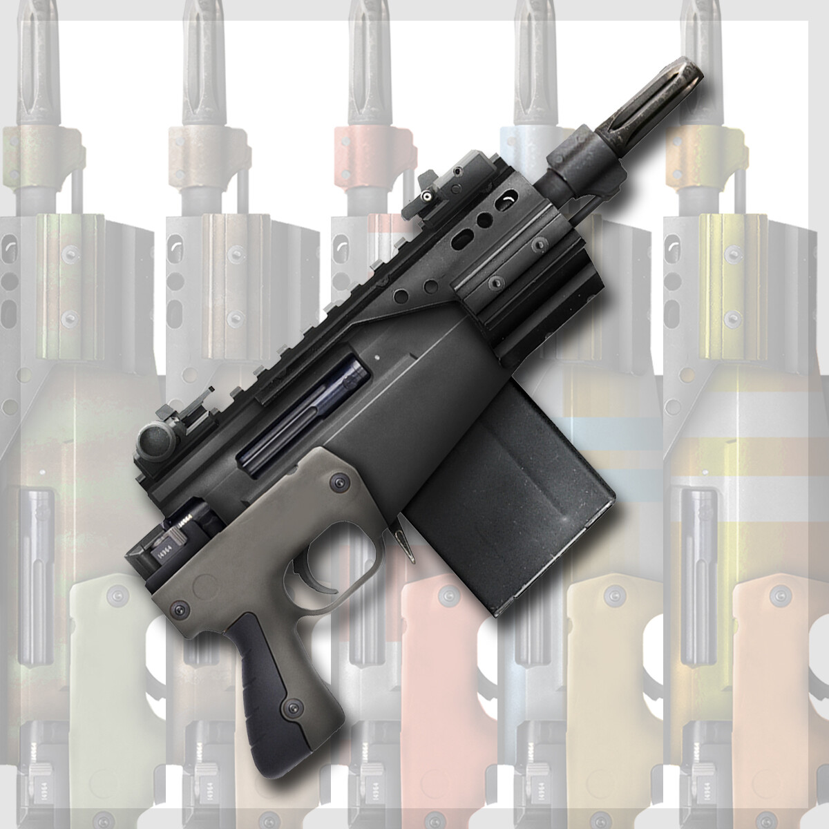 ArtStation - Weapons of the Far Future - Trench Warfare Multi Cal. Carbine