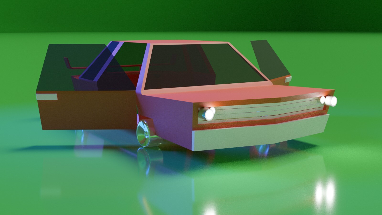 ArtStation - Low Poly Cartoon Car