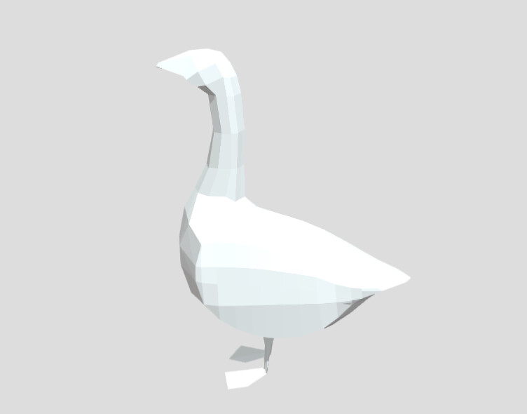ArtStation - Low Poly Goose