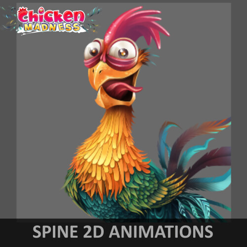 ArtStation - 2D animation for Chicken Madness (Spine)
