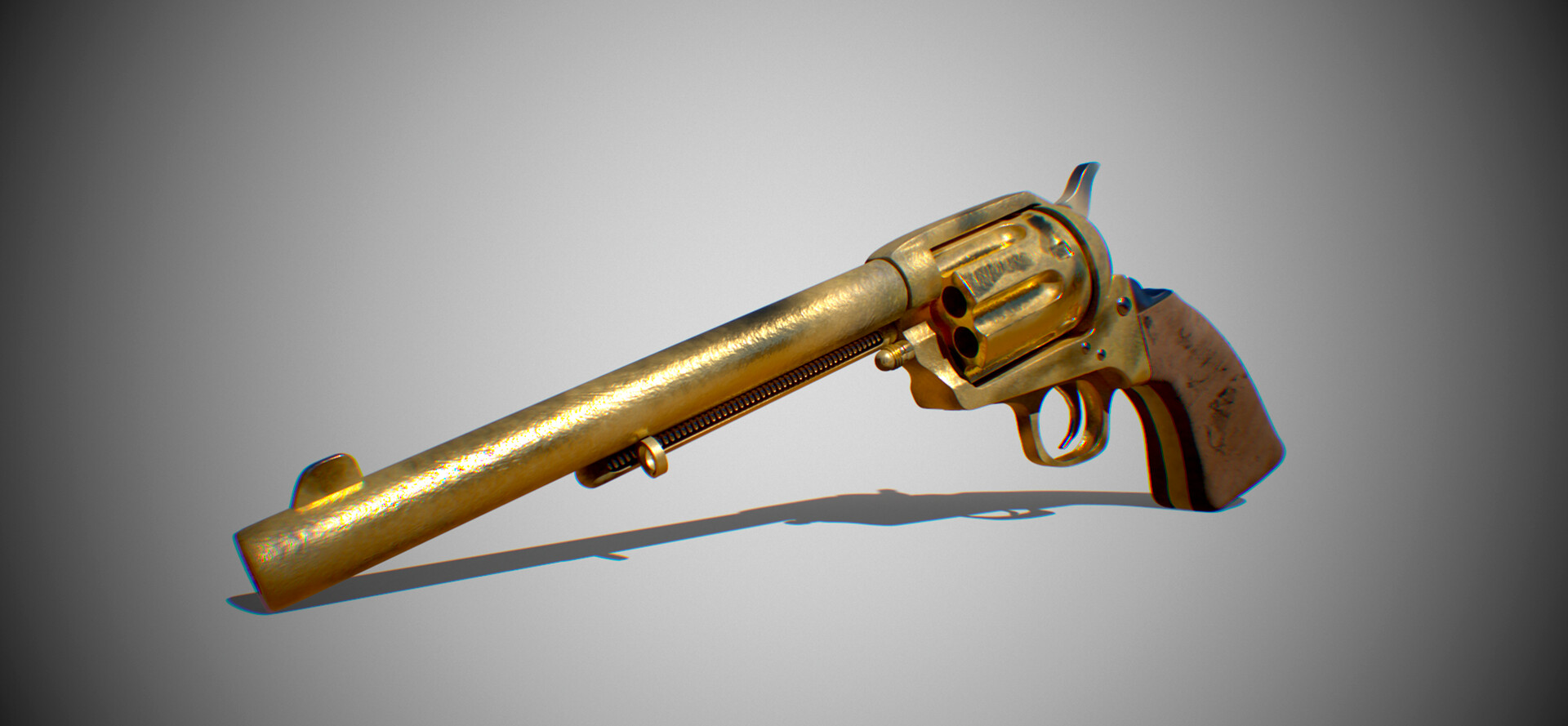 ArtStation - Old West Gold Revolver