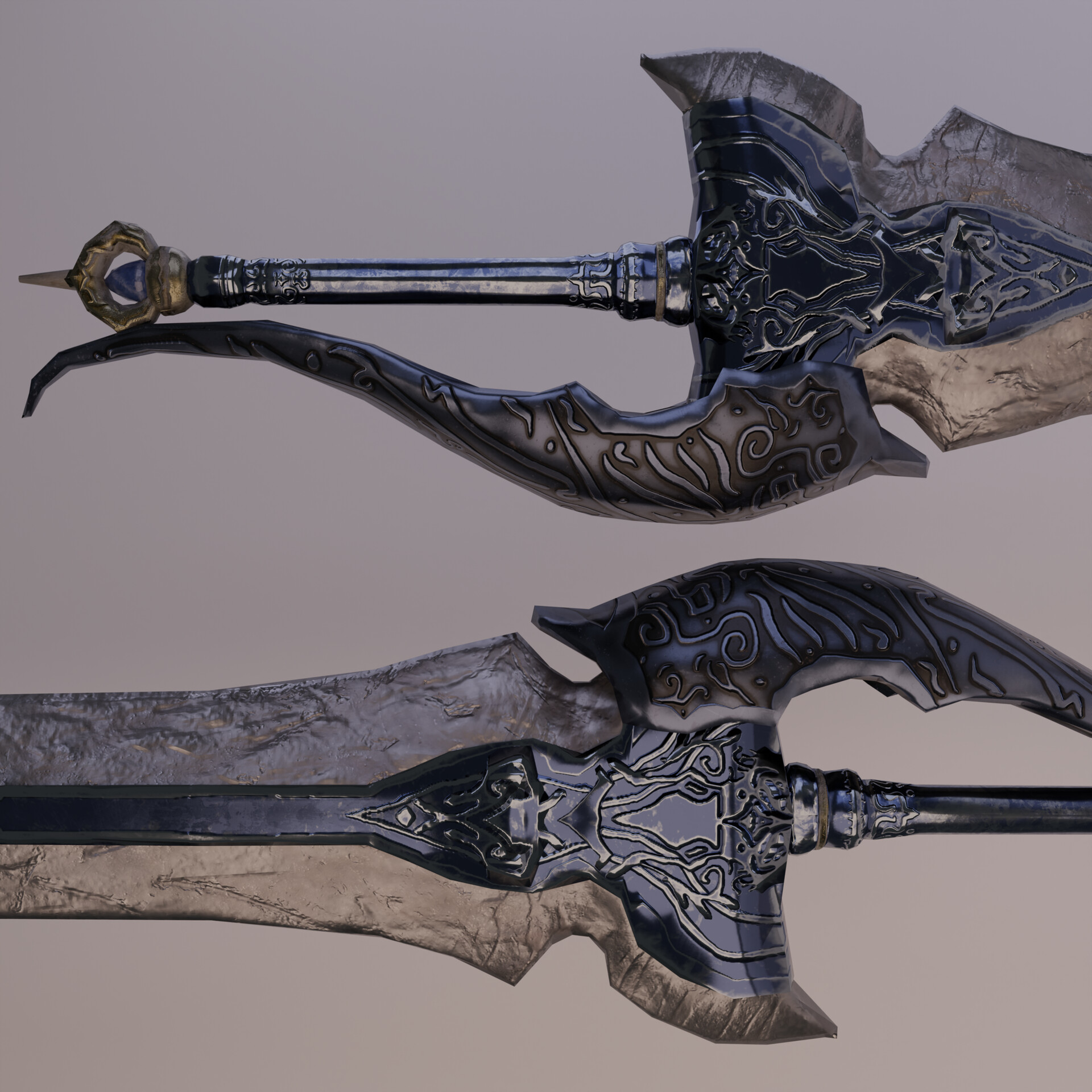ArtStation - Game Asset Sword - 3D model