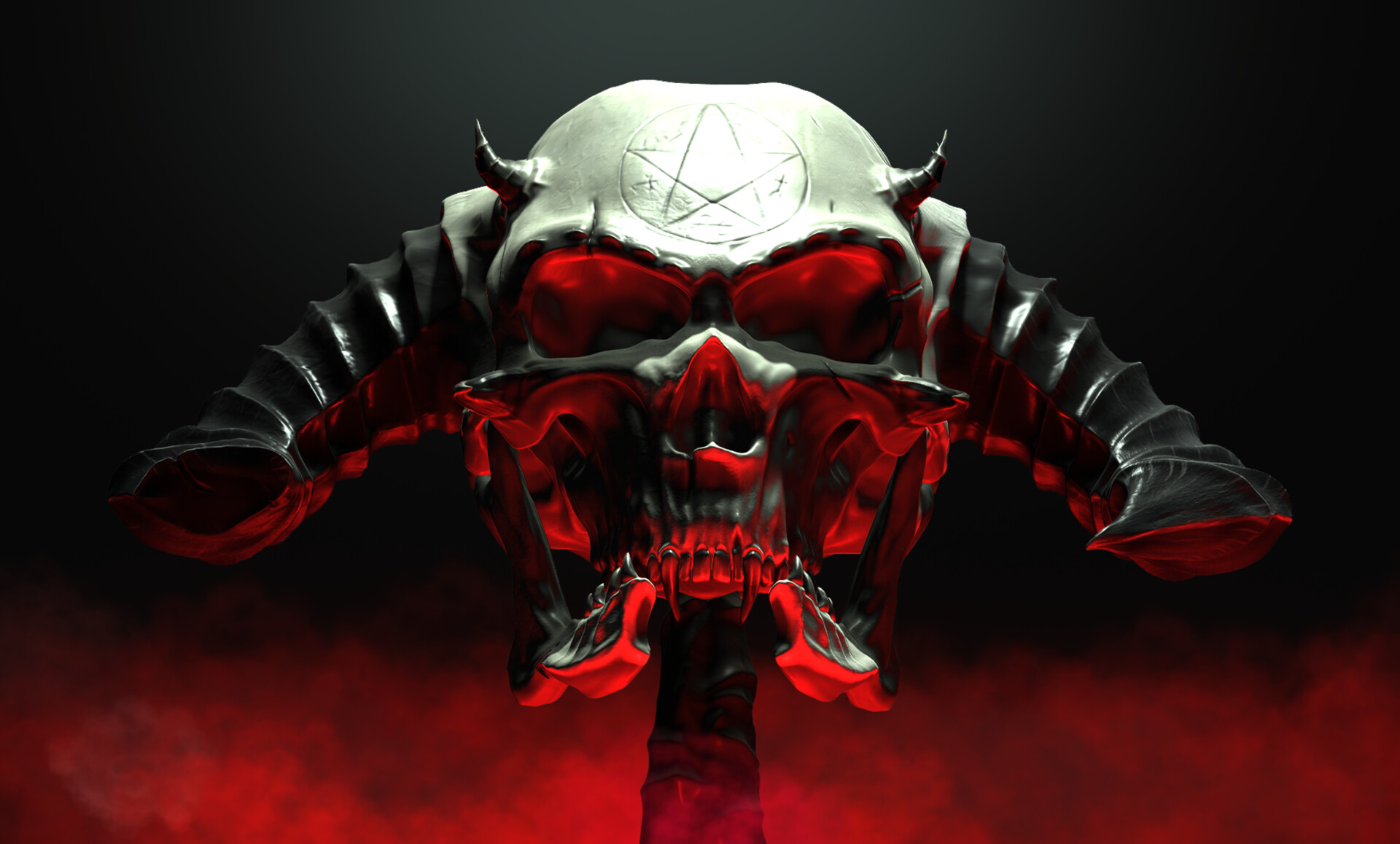 ArtStation - Demon Skull