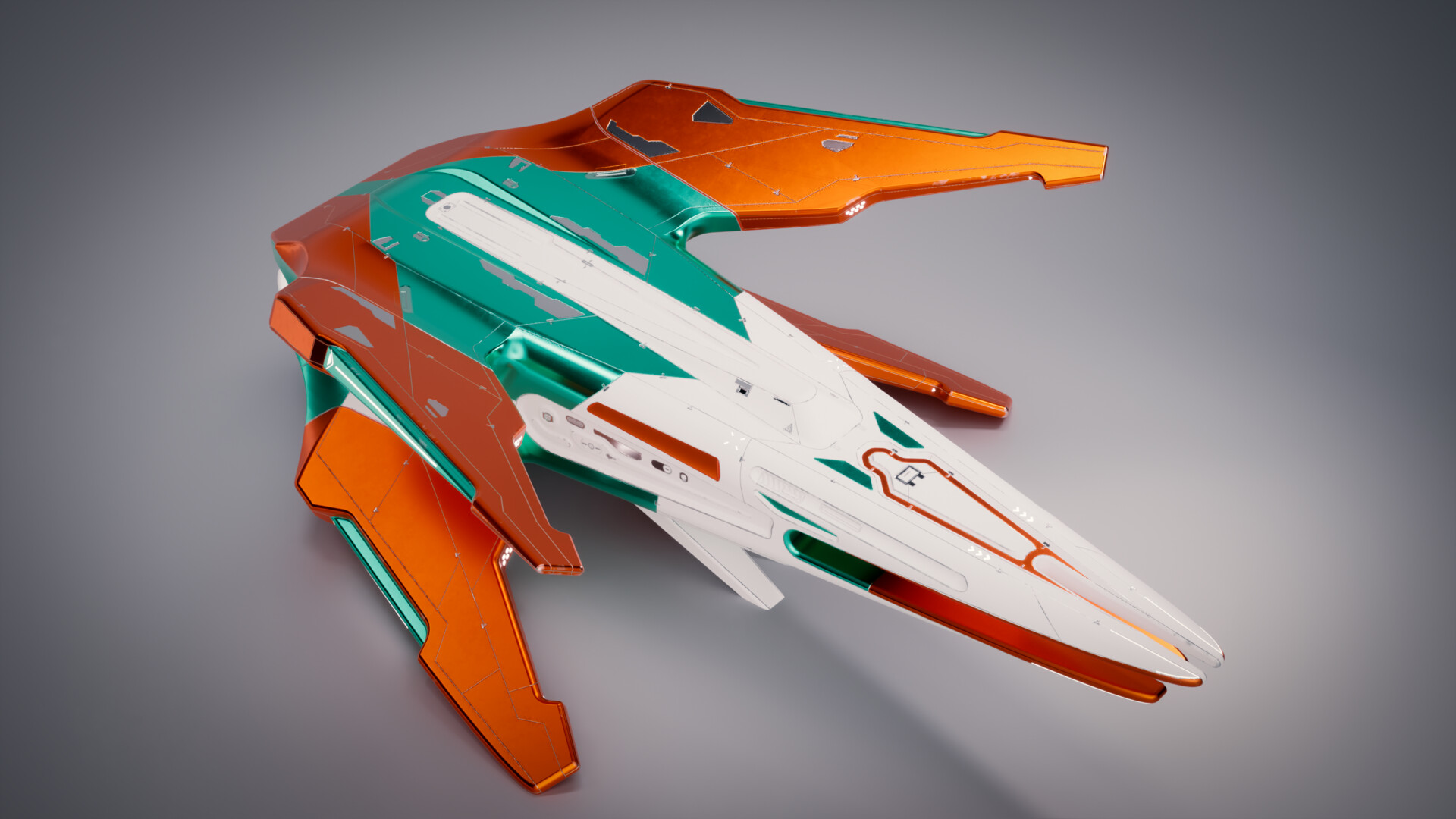 ArtStation - The concept of the spaceship - "raven - 1"