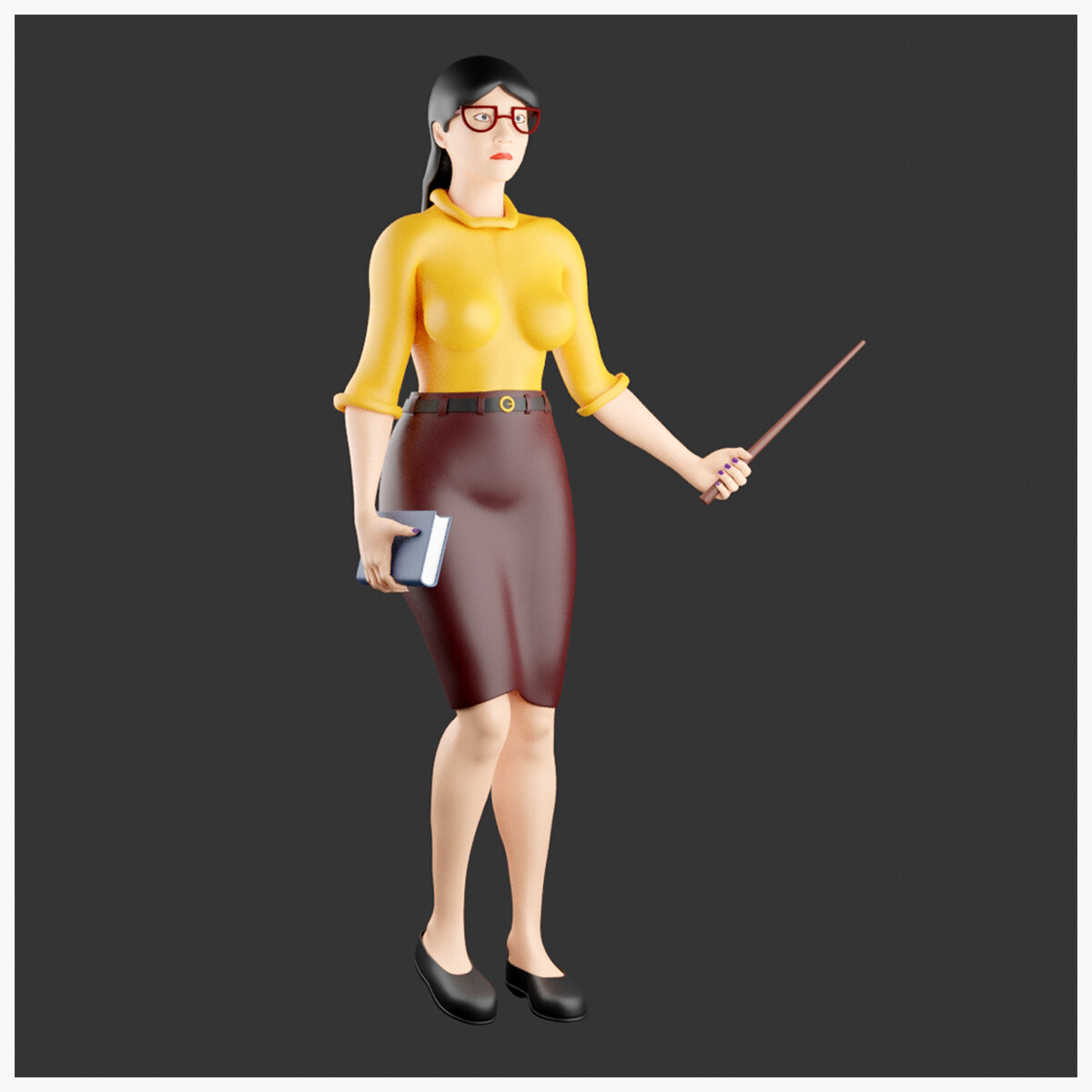 ArtStation - Teacher 3D Model