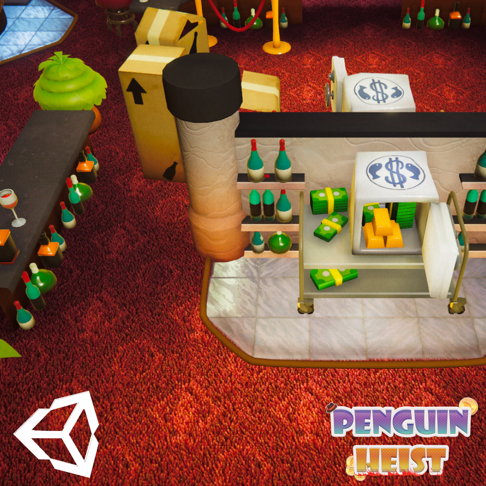 ArtStation - Props texturing - Penguin Heist
