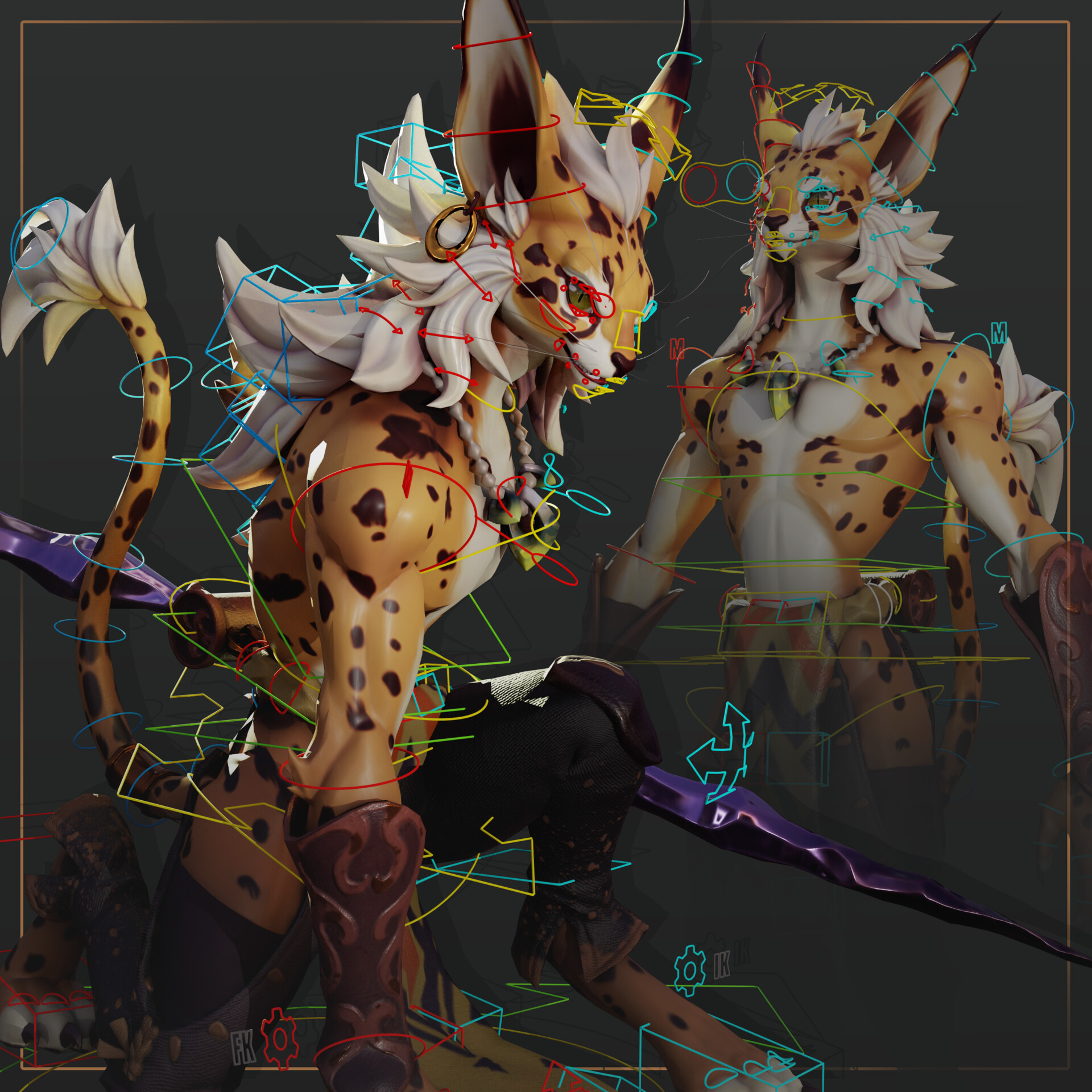 ArtStation - Cheetah - Character Rig